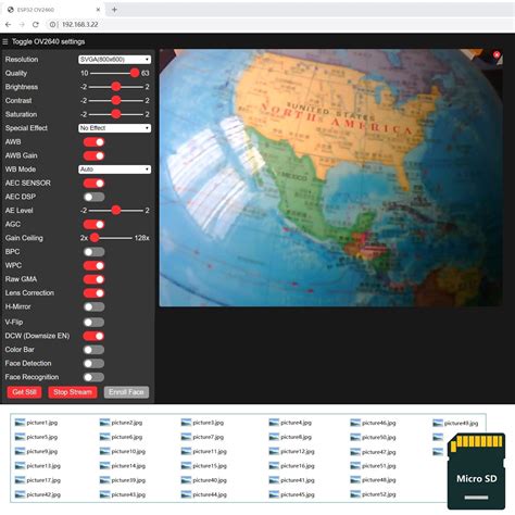 Esp32 Cam For Arduino Kits Monitor Snapshot Face Detection Recognition