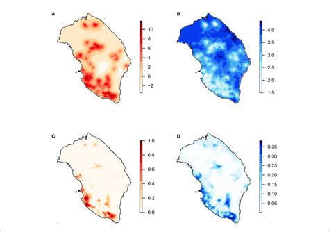 Model With Principal Components And Spatial Effect A Mean And B