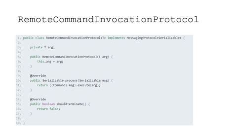 the command invocation protocol ppt download