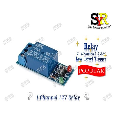 1 Channel 12V Relay Module Low Level Trigger Mdl PR2001B Shopee Malaysia
