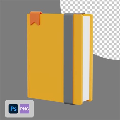 Premium Psd Notebook 3d Icon