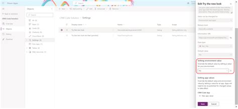 How To Disable And Hide The Try The New Look Feature In Model Driven App Power App Crm Crate