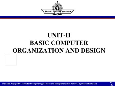 Ppt Unit Ii Basic Computer Organization And Design Powerpoint