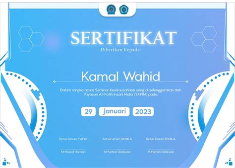 Premium Vector Modern Design Certificate