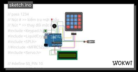 Door Lock Wokwi Esp32 Stm32 Arduino Simulator