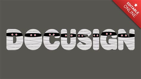 Docusign Mummy Font Text Effect Generator
