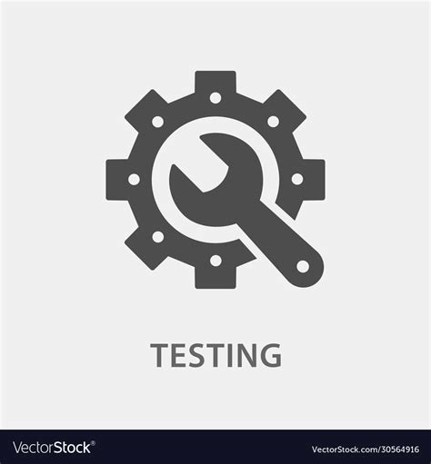 Testing Icon For Graphic Royalty Free Vector Image