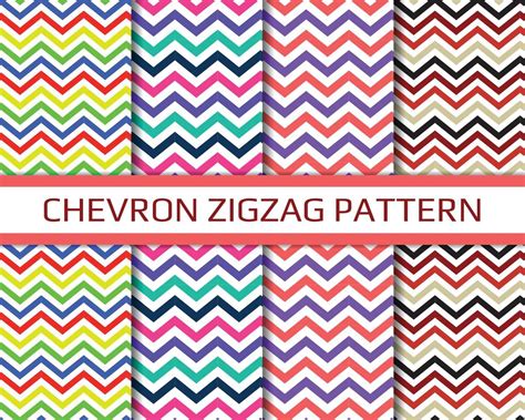 Seamless Chevron Zigzag Pattern Set 10747896 Vector Art At Vecteezy