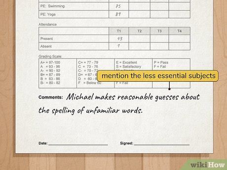 How To Write Report Card Comments Steps With Pictures