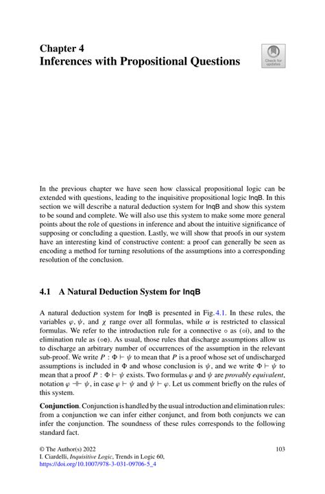 Pdf Inferences With Propositional Questions