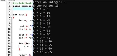 C Program To Print Multiplication Table Programming Code Examples