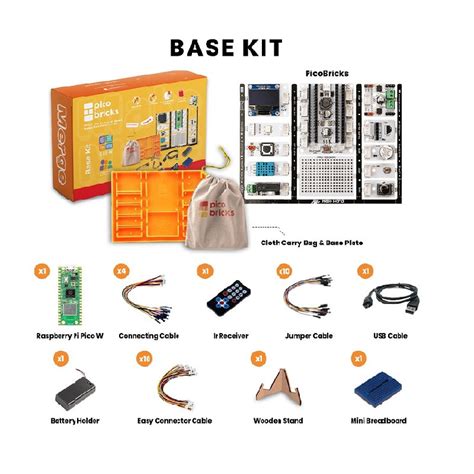 Picobricks Base Kit Development Kit For Raspberry Pi Pico Buy Online At