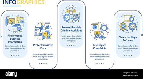 Surveillance Legal Policy Vector Infographic Template Stock Vector Image And Art Alamy