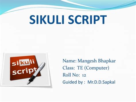 sikuli final ppt
