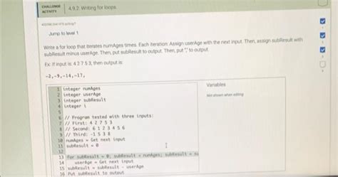 Solved CHALLENGE ACTIVITY Writing For Chegg