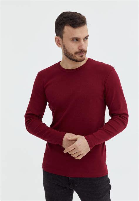 Лонгслив Jsco цвет бордовый Xd001xm00mm5 — купить в интернет