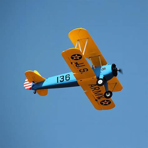Dynam Stearman Pt 17 Blue 4s Rc Biplane 1300mm
