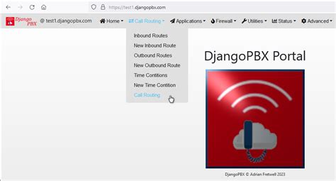 Call Routing DjangoPBX Documentation