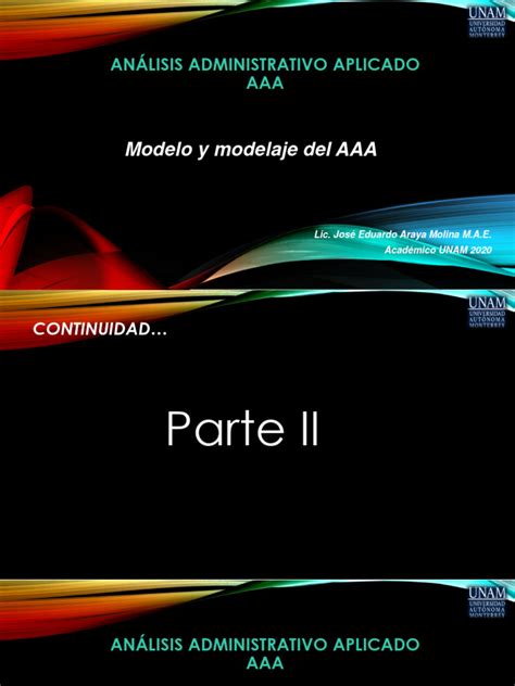 0 Sinóptico Modelo Y Modelaje Aaa Parte Ii Continuidad Pdf