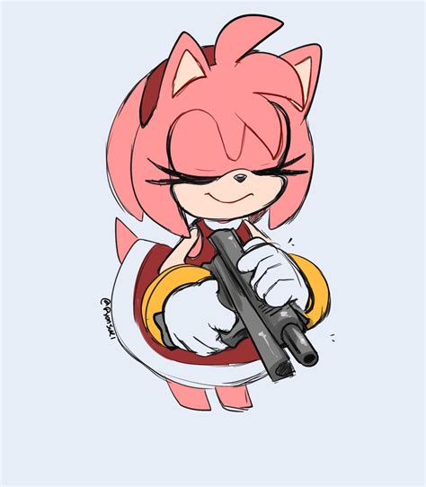 Pin By Valentina Javiera On Amy Rose Amy The Hedgehog Sonic Rosé Fanart