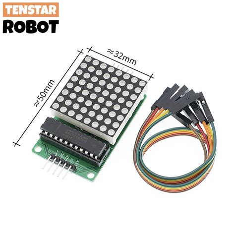 MAX7219 8 8 Dot Matrix Module Microcontroller Module Display Module MCU LED Display Control