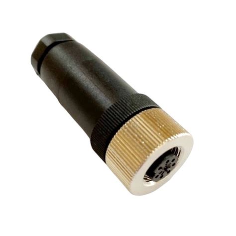 M12 直母頭 8p母頭 航空接頭 8芯 傳感器 防水連接器 金屬連接頭含稅【佑齊企業 Icmore】 蝦皮購物