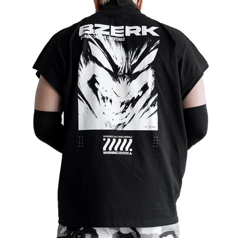 Bzerk Black Oversized Sleeveless T Fabric Of The Universe