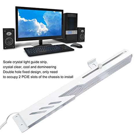 GPU Support Bracket White RGB GPU Brace Video Card Sag Holder Computer Graphics Card Bracket