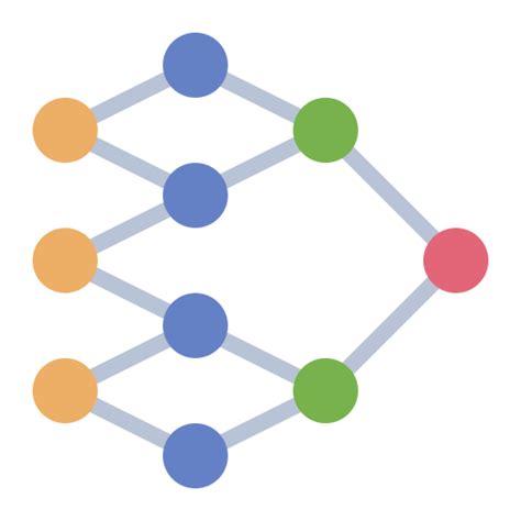 neural network generic color fill icon