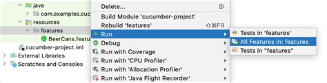 Run Cucumber Tests—intellij Idea
