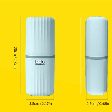 1pc Portable Travel Dental Storage Box With Mouthwash Cup，toothpaste