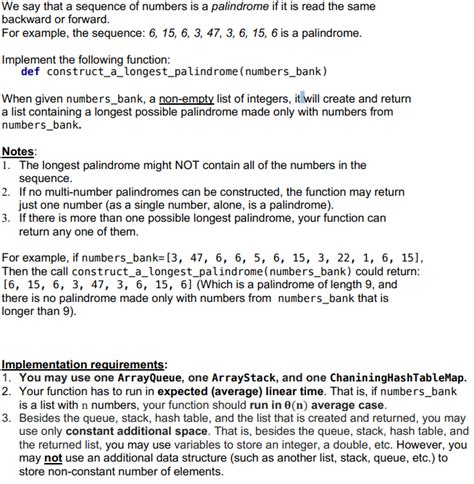 Solved Python 3 EDIT YOU MUST USE A HASH TABLE TO Chegg Com