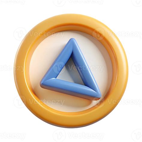 Hypnotic Tranquil Elegant Triangle Inside A Circle Single Weight