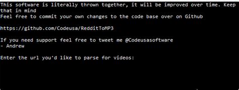 GitHub Andrewmd5 RedditToMP3 Parse Reddit Or Any Other Page For Youtube Links And