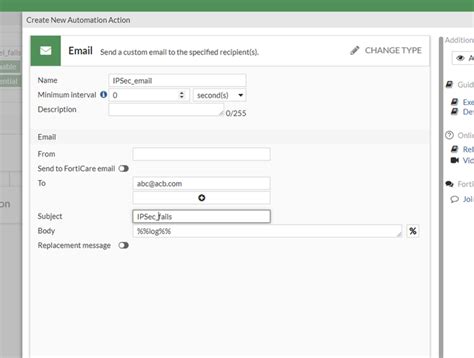 technical tip how to configure an automation stit fortinet community