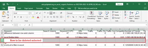 Modifying Rows And Columns In Excel