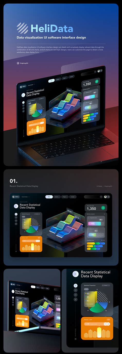 Helidata 3d Data Chart Ui Design By 星恒jzh On Dribbble