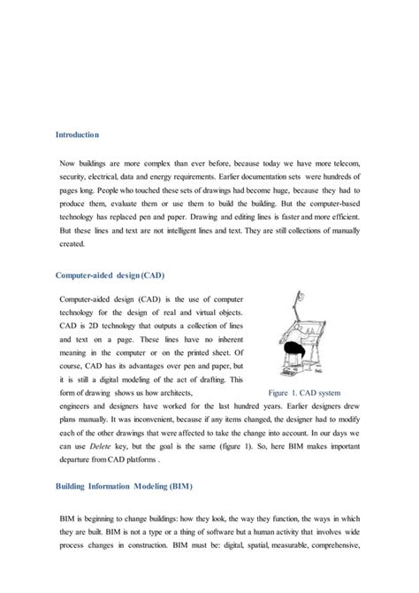 Difference Between Cad And Bim DOCX Desktop Publishing Computer Software And Applications