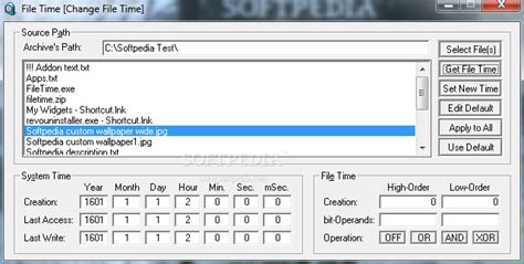 Change File Time Download Free Windows 1 31 5 2004 Softpedia
