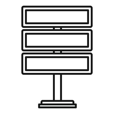 Multi Billboard Icon Outline Style 14428925 Vector Art At Vecteezy