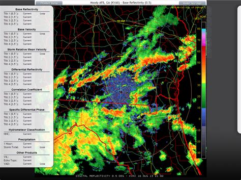 cod meteorology nexrad single site radar data