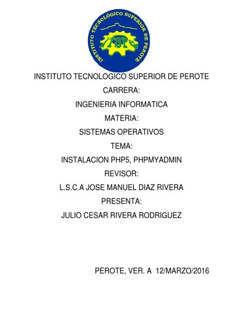 Instalacion Apache Php5 Phpmyadmin Pdf Pdf