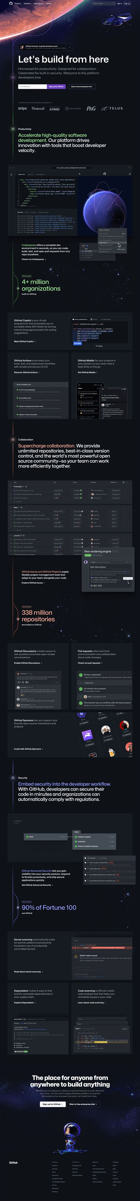 Github Page Saas Landing Page