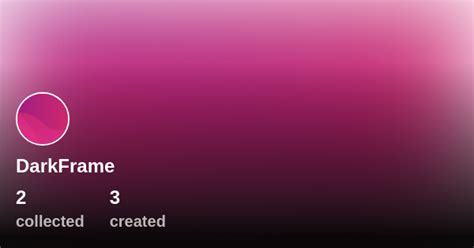 Darkframe Profile Opensea