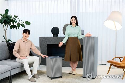 삼성전자 Ai 기능 프리미엄 공기청정기 비스포크 큐브 에어 인피니트 라인 출시 연합뉴스