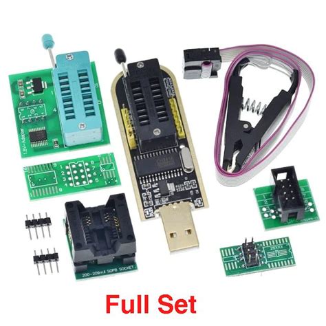 Ch341a 24 25 Series Eeprom Flash Bios Usb Programmer Module Soic8 Sop8 Test Clip For Eeprom