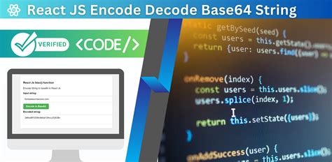 React Js Encode Decode Base64 String