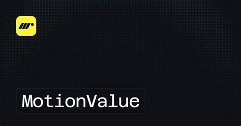 Motion Values — Composables For Vue Animations Motion