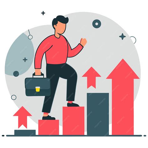 Visualizing Career Progression Through Illustrative Metaphors Premium Ai Generated Vector