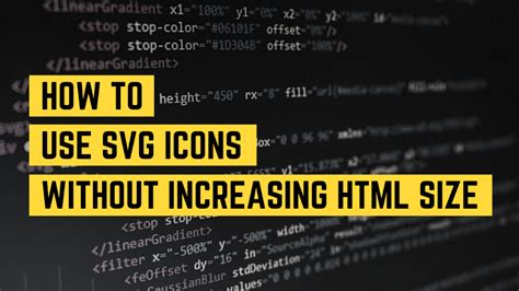 How To Use Svg Icons Without Increasing Html Size
